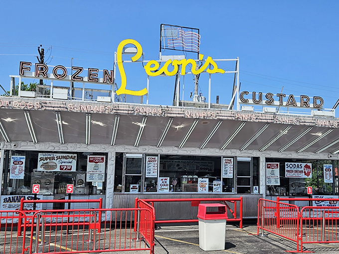 Leon's gleaming stainless steel counters and vintage vibe make you feel like you should be wearing saddle shoes and listening to Elvis.