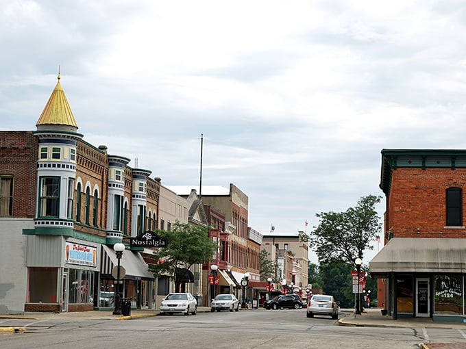 Main Street Macomb, where charming storefronts welcome you without emptying your retirement account.