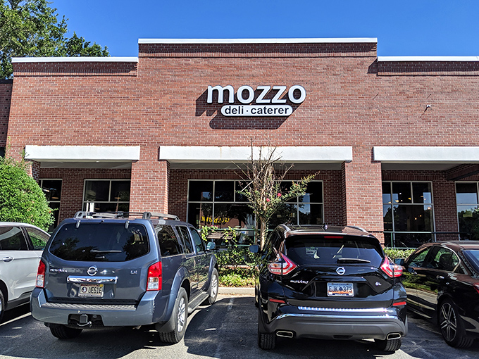 Don't judge a deli by its storefront! Mozzo's simple exterior hides a treasure trove of sandwich artistry waiting to be discovered.