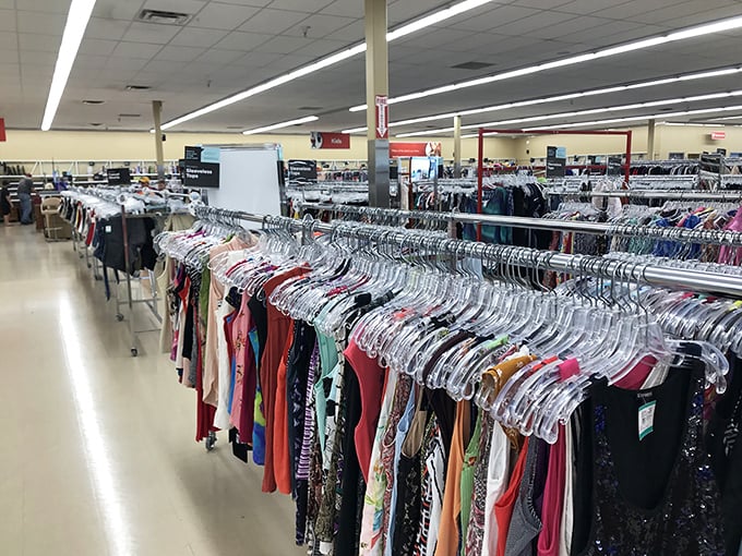 Endless racks of possibilities stretch before you like a clothing lover's version of the yellow brick road.