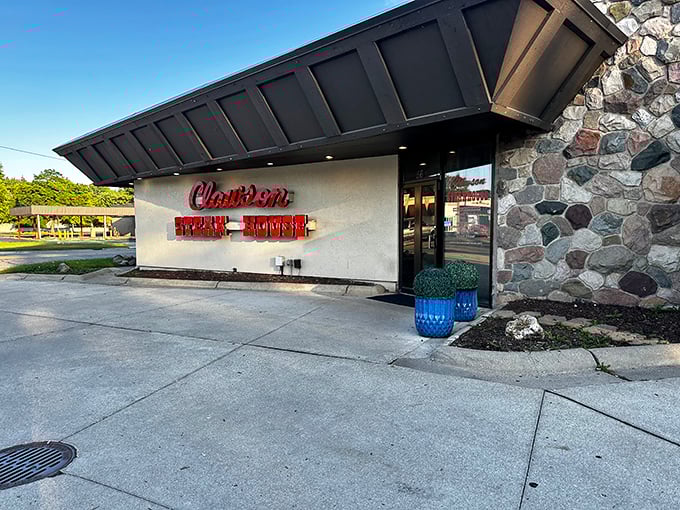 Clawson's stone-accented exterior might be modest, but inside awaits the kind of steak that makes you close your eyes when you take that first bite.