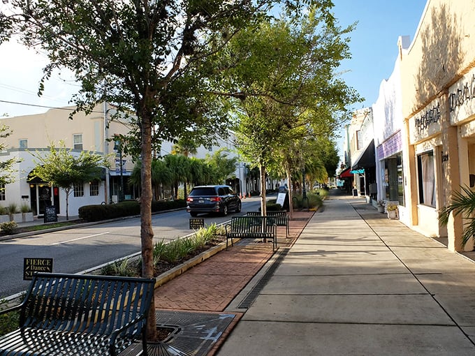 Stroll these tree-lined sidewalks in Titusville without big-city crowds or prices. The perfect Main Street scene doesn't empty your wallet!
