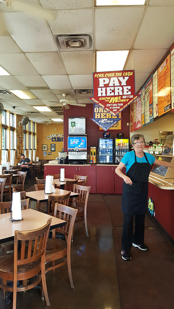 Inside, the no-nonsense interior says everything you need to know: they're focused on the food, not fancy decor. That's my kind of priority. 