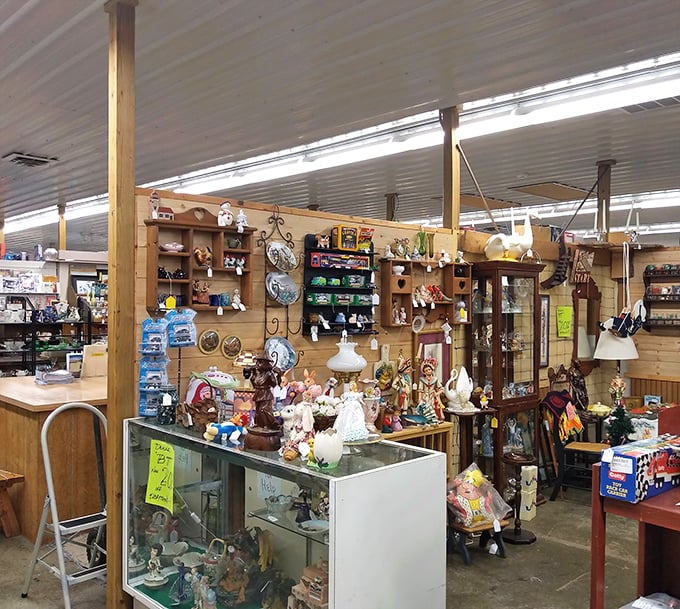 Nostalgia overload! This vendor's booth is a time capsule of collectibles where childhood memories and conversation pieces await their forever homes.