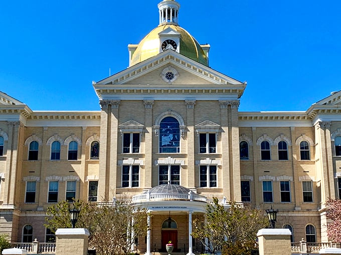Centenary University's golden dome gleams in the sunlight, a beacon of learning that's been elevating this small town's IQ since long before "higher education" meant student loan debt.