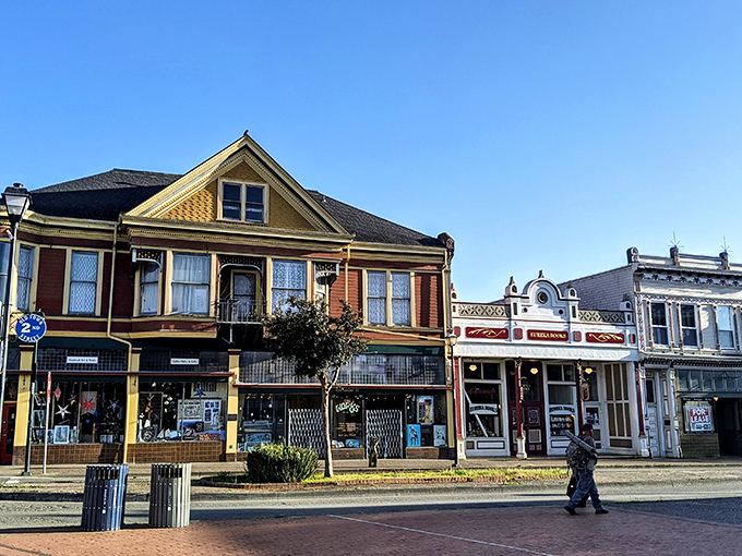 Colorful historic homes line Eureka's streets, where parking is so plentiful you'll think you've entered an alternate universe. 
