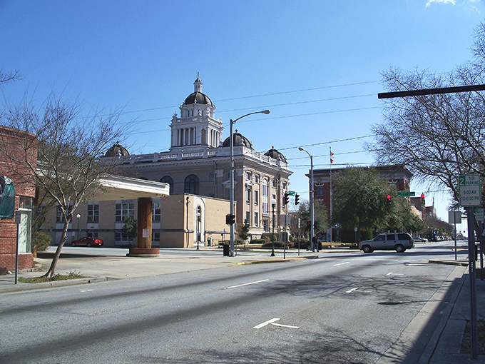 The historic Lowndes County Courthouse stands as a testament to Valdosta's architectural heritage. Its stately dome watches over a city where affordability meets livability.