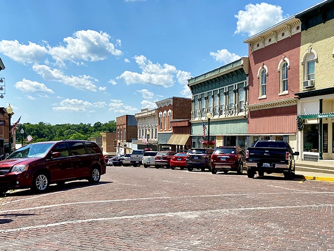 Downtown Mount Carroll doesn't need Instagram filters. Those picture-perfect storefronts and that Midwestern sky create natural magic all on their own.