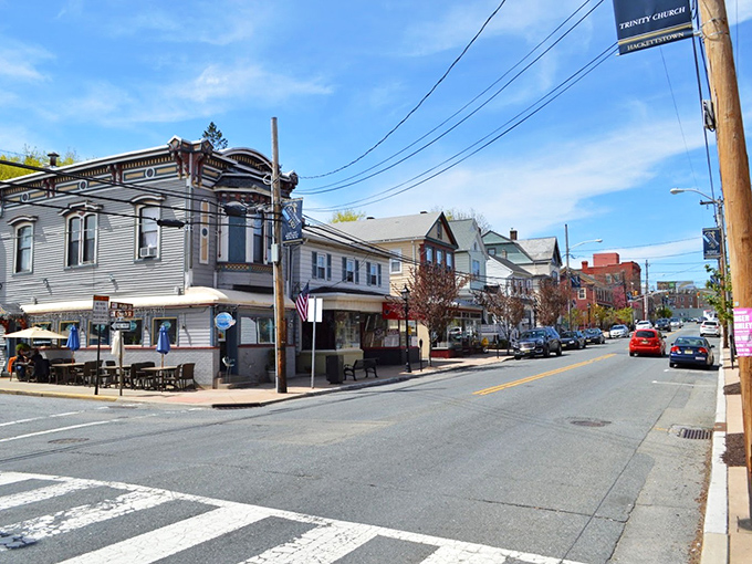 Downtown Hackettstown's historic buildings tell stories from another era while housing modern businesses. That corner building with the ornate trim? It's seen more history than most history books.