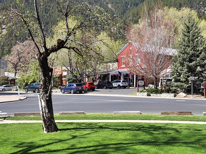 Downtown Genoa doesn't shout for attention; it whispers stories of Nevada's past against a backdrop of Sierra splendor.