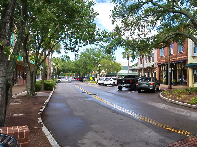 Centre Street feels like stepping into a movie set where small-town charm wasn't manufactured by a production designer. Those oak trees have witnessed more history than most history books.