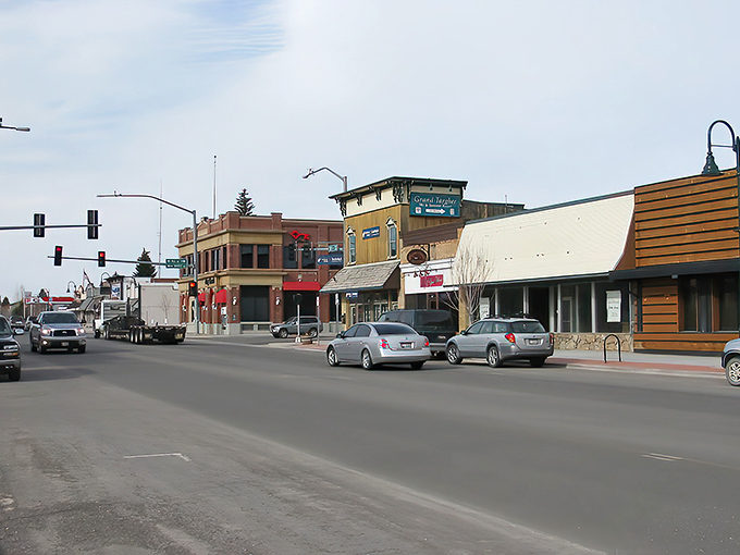 Downtown Driggs offers that rarest of modern luxuries: a traffic jam you can count on one hand. The brick buildings stand like sentinels guarding against big-city pretension.