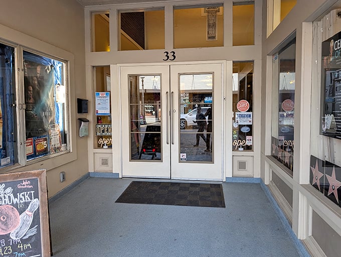 Step through these doors at 33 S Main Street and leave behind the streaming algorithms for a more personal movie experience where tickets don't require a small loan.