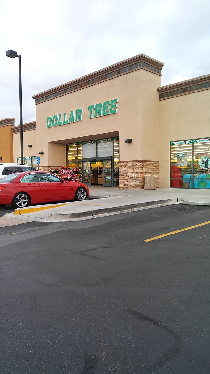 The entrance beckons with the promise of treasures within, where your dollar bill transforms into a magic ticket of possibilities.