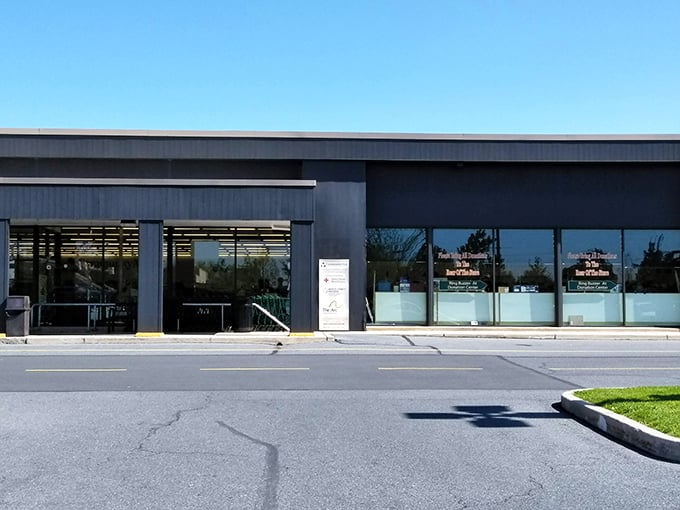 Don't let the simple entrance fool you&mdash;beyond these doors lies a secondhand paradise where your wallet stays happily full.