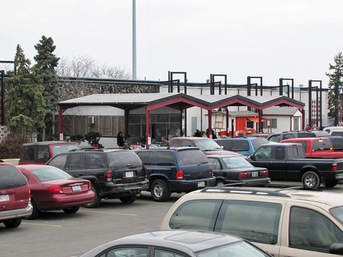 Command central for bargain hunters. The market's distinctive red-trimmed entrance has welcomed generations of Ohioans seeking that perfect something at the perfect price.
