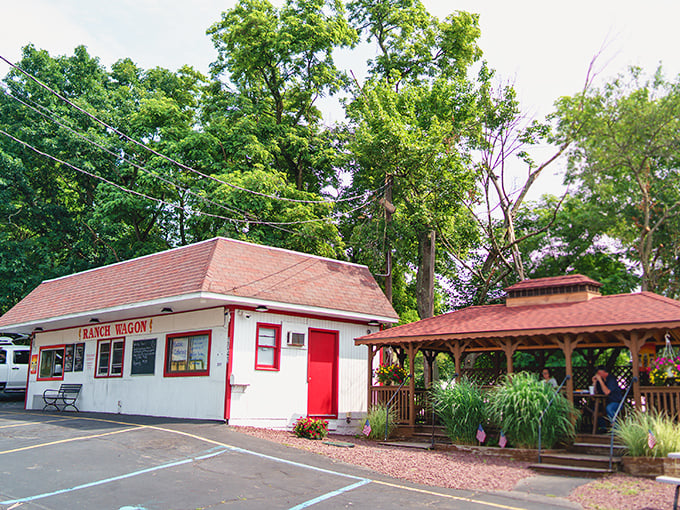 A culinary oasis complete with gazebo dining &ndash; because nothing enhances a perfect hot dog like a touch of Pennsylvania charm.