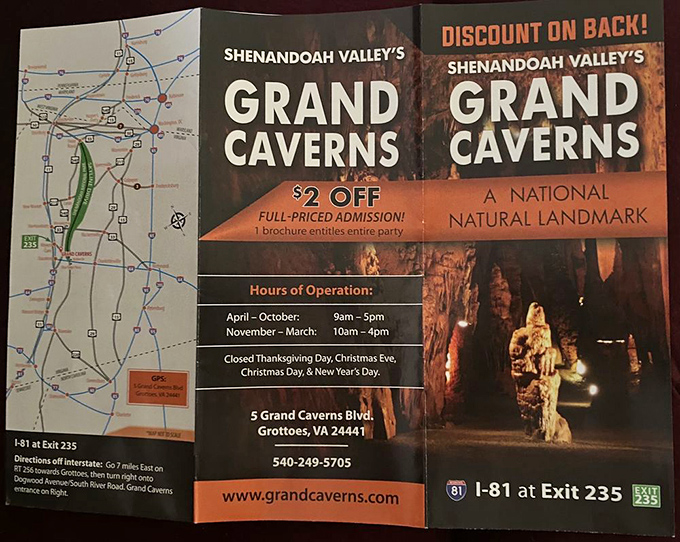 Your passport to underground adventure! This brochure reveals the practical details while hinting at the wonders that await below.