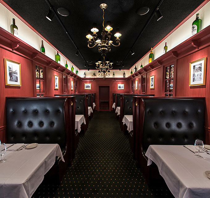 Step inside and time slows down &ndash; crimson walls, leather booths, and white tablecloths set the stage for meat-centric magic.