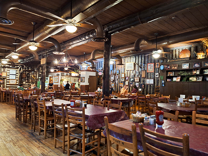 Time travel isn't science fiction at this wood-paneled dining room, where decades of satisfied sighs have seasoned the air as thoroughly as the steaks.