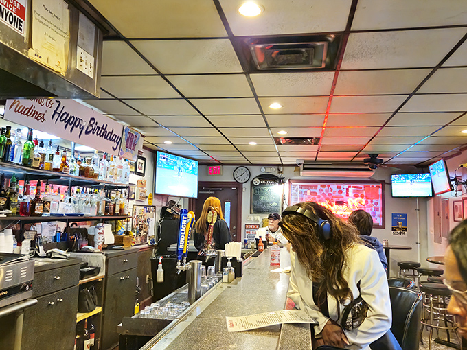 The bar at Nadine's is where magic happens, where strangers become friends and birthday celebrations feel like you're part of the family.