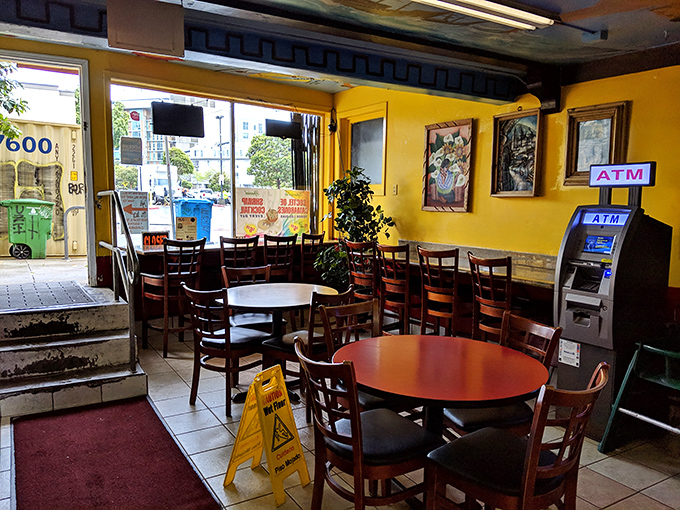 No-frills charm at its finest. The simple interior speaks volumes: here, the food does all the talking while you sit at wooden tables beneath colorful artwork.