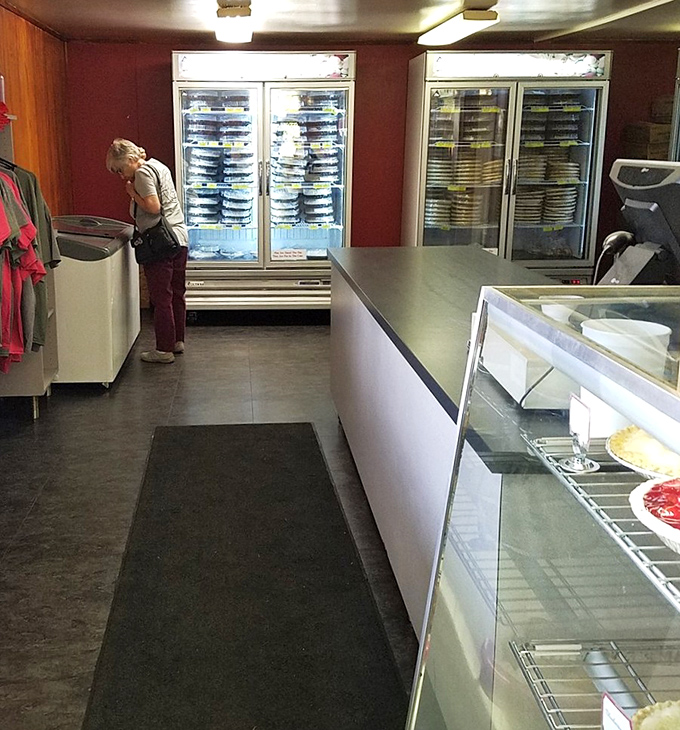 Refrigerated cases lined with pie perfection &ndash; the Fort Knox of desserts where the gold is edible and the security is just your willpower.