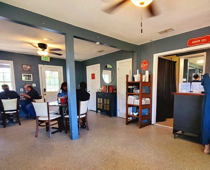 The cozy blue interior feels like dining in a friend's cottage—if your friend happened to be an exceptional chef with impeccable taste.