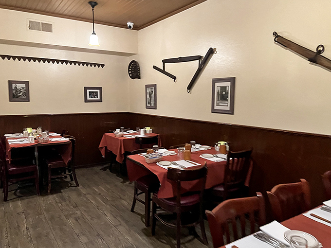 Step inside and you're transported to an era when dining rooms had character and every meal felt special. 