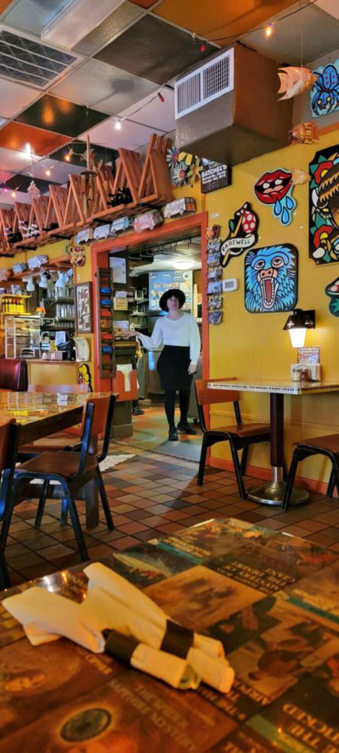 The walls practically shout "Normal is boring!" Vibrant local artwork transforms eating pizza into visiting a funky museum where the exhibits happen to be delicious.