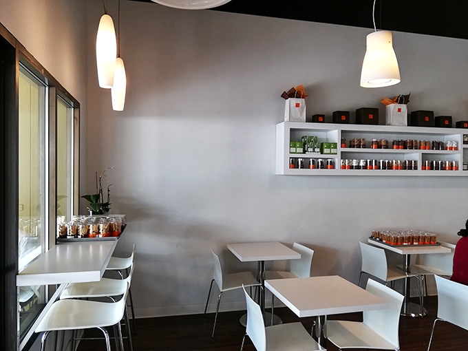 Clean lines and minimalist design let the pastries be the stars here. The kind of peaceful space where you can hear yourself think&mdash;and your taste buds sing.