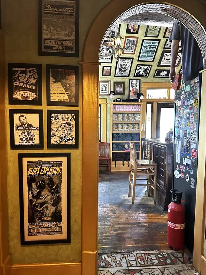 Step inside and feast your eyes on walls that tell stories. This isn't decoration&mdash;it's a museum of cool where breakfast is the star exhibit.