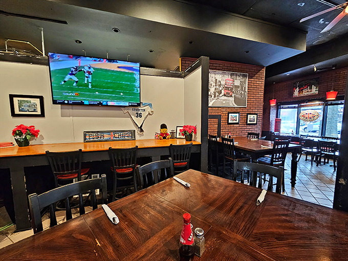 Where football matches play on screens and wooden tables invite lingering conversations &ndash; the perfect setting for your British culinary adventure.