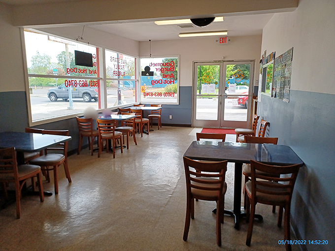 Simple, clean, and focused on what matters&mdash;this no-frills dining room lets the burgers be the stars of the show.