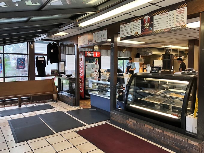 Inside, it's all business &ndash; the kind of no-frills setup that signals one thing: they're focusing on what matters most... the food.