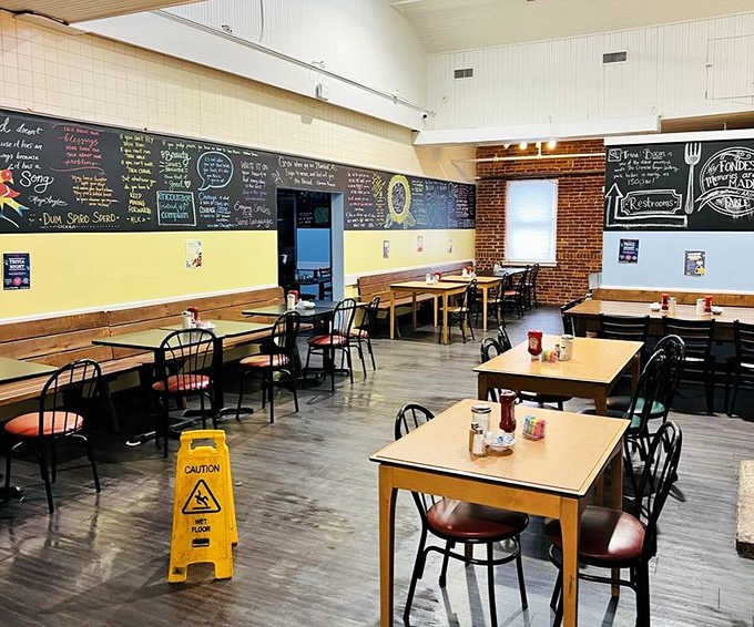 Chalkboard menus and exposed brick walls create the perfect backdrop for comfort food conversations&mdash;this is where memories are made between bites.