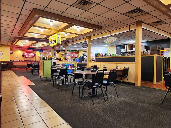 Inside, the classic diner aesthetic isn't trying to be retro-cool&mdash;it actually is retro-cool, with decades of breakfast conversations baked into every surface.