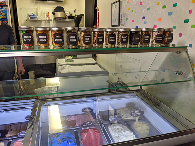 Treasure chest of temptation! These glass cases and topping jars aren't just storage&mdash;they're the gateway to your next favorite dessert combination.