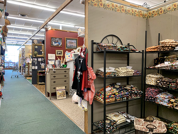 Wander through aisles that feel like time travel, where each booth offers its own universe of vintage finds and handcrafted treasures.