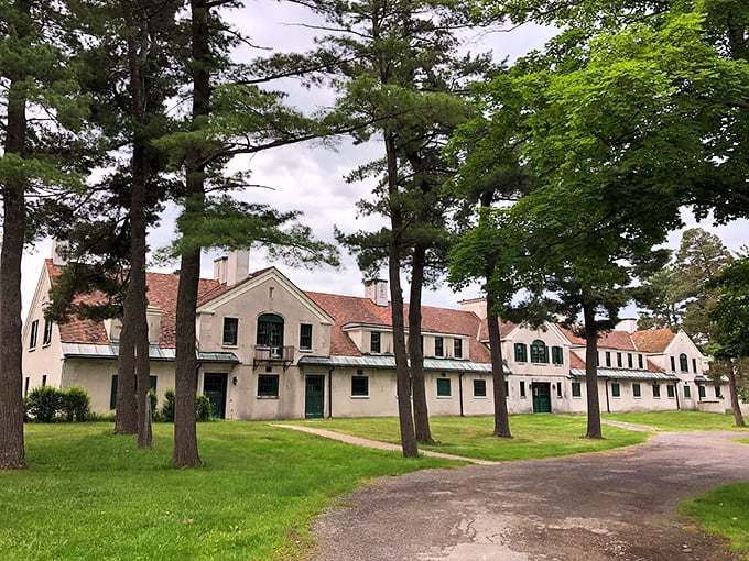 The stately buildings of Knox Farm State Park stand as elegant reminders that history doesn't have to be locked behind museum glass.