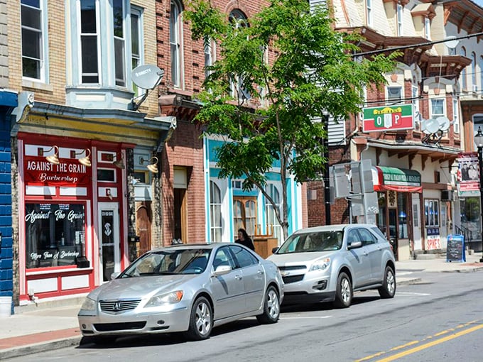 Barbershops and local stores line Mifflinburg's main drag, where parking is plentiful and nobody's rushing you through your haircut or shopping experience.