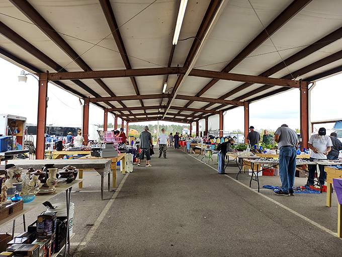 Long aisles of possibility stretch before you. Each table holds someone's past waiting to become part of your future.