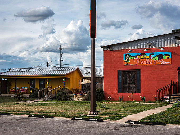 Rosita's vibrant exterior promises authentic Mexican flavors that have likely sustained generations of Llano locals through Texas summers and hunting seasons alike.
