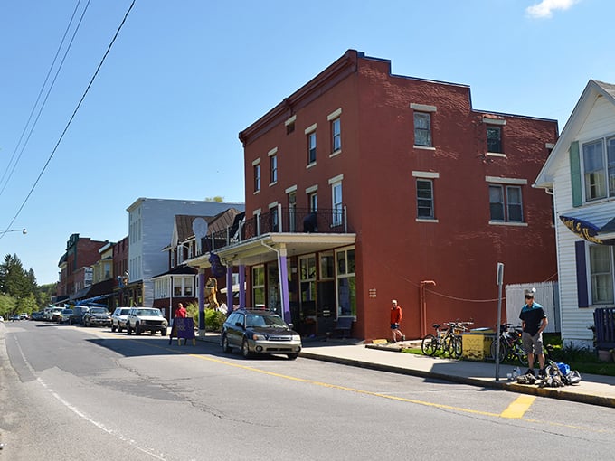 Main Street in Thomas offers a perfect blend of historic charm and modern creativity, where century-old buildings now house art galleries and cafes.