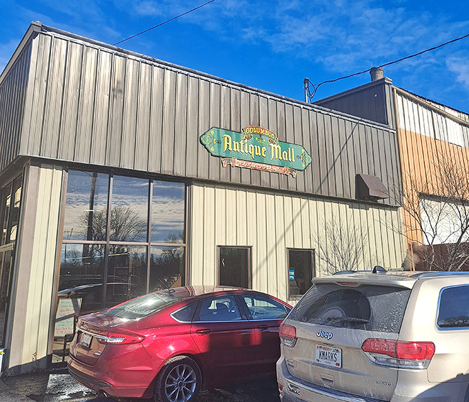 Blue skies and vintage signs &ndash; the perfect Wisconsin day trip begins with this modest facade hiding historical wonders within.