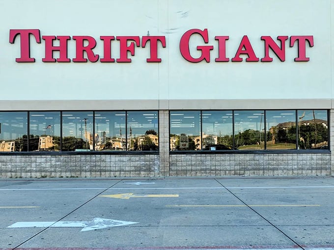 The name doesn't lie &ndash; this truly is a GIANT among thrift stores. The bold red signage beckons bargain hunters from miles around.