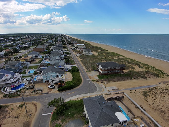 Where real estate dreams and beach bums coexist in perfect harmony. Sandbridge's narrow strip of paradise offers oceanfront living without the resort chaos.