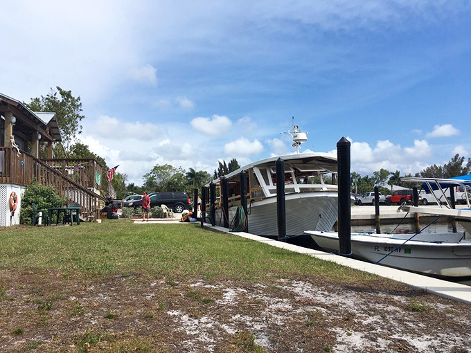 The humble gateway to isolation. This unassuming dock is like the wardrobe to Narnia&mdash;step through and enter a world untouched by time.