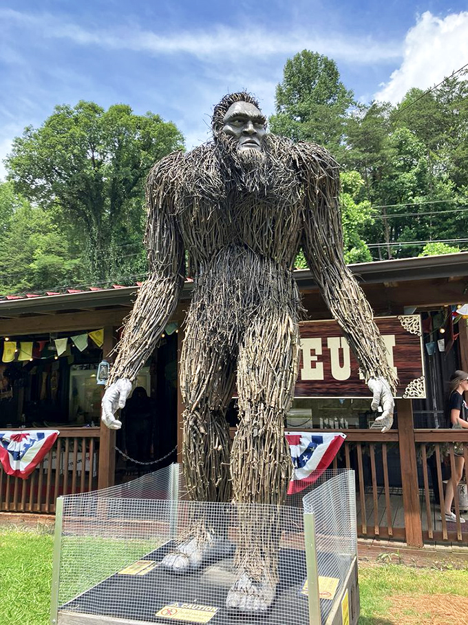 Standing guard like a shaggy sentinel, this impressive Bigfoot statue gives visitors their first taste of the larger-than-life experience awaiting inside.