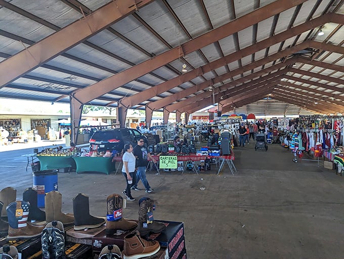 Under these pavilions, treasure hunters navigate a sea of possibilities, where one person's castoff becomes another's conversation piece.